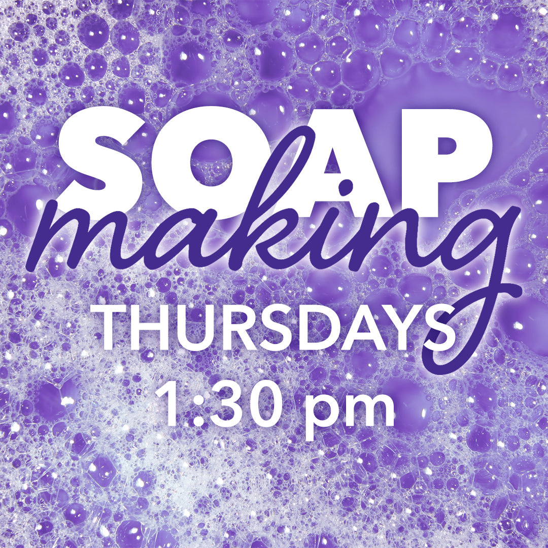 *Make + Take Soap – Purple Bubble Bar